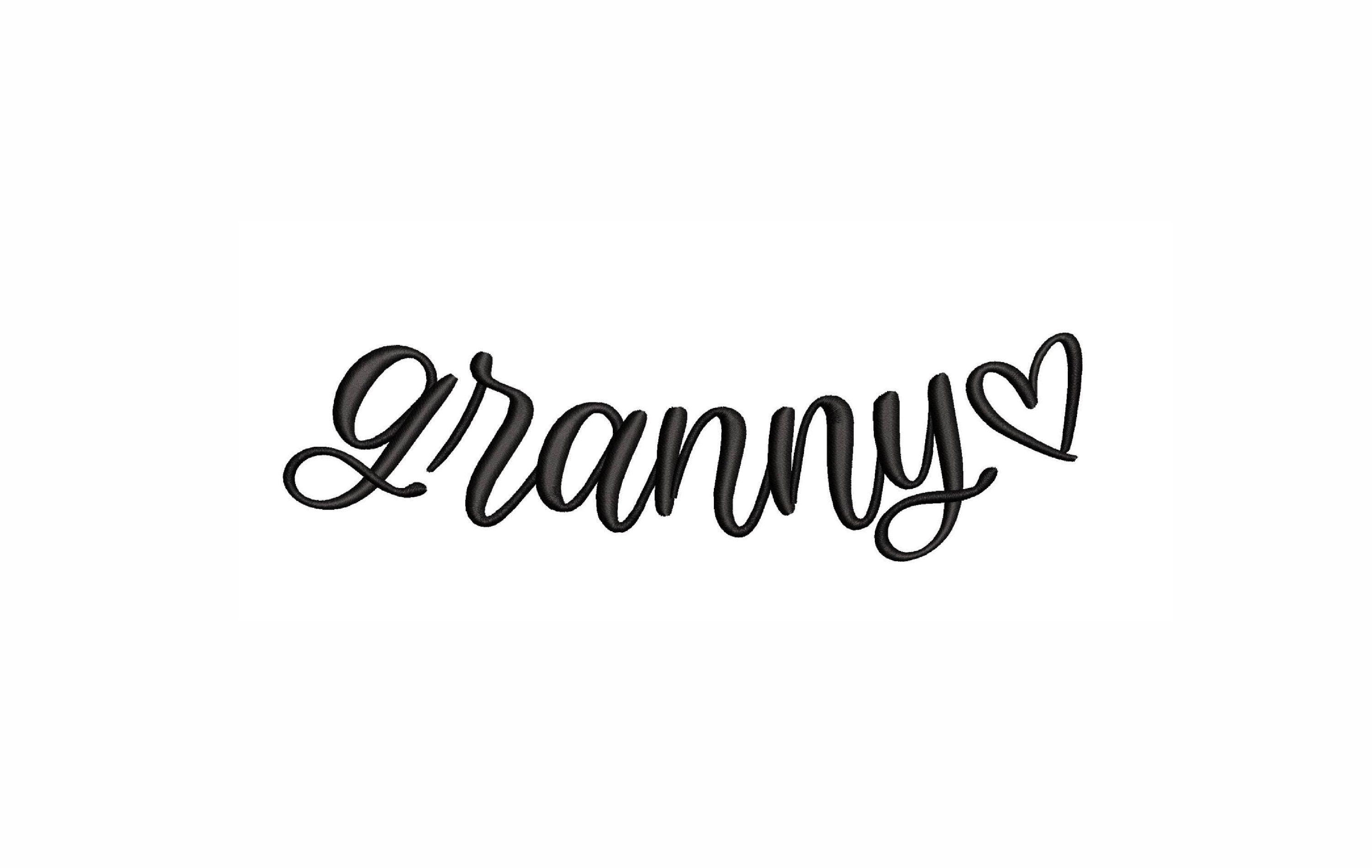 Curved Granny Machine Embroidery Design. 4 Sizes. Granny Collar ...