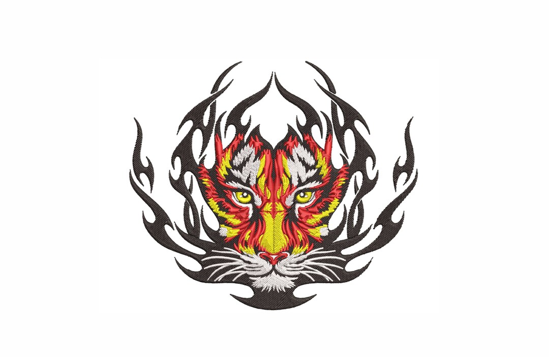 Tiger Machine Embroidery Design. 4 Sizes. Animal Embroidery Design - Etsy
