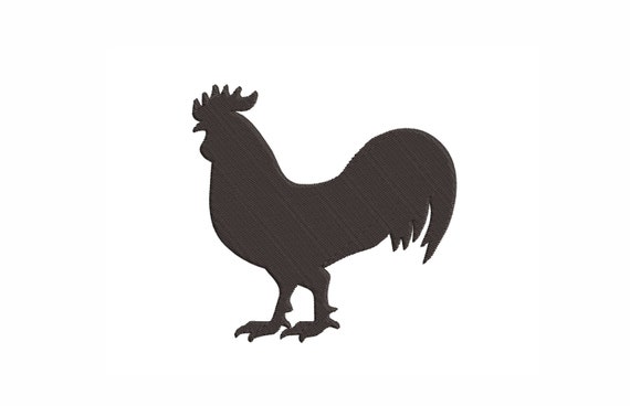 Rooster Machine Embroidery Design. 4 Sizes - Etsy