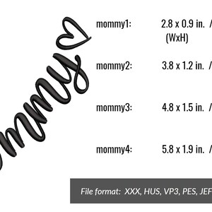 Curved Mommy Machine Embroidery Design. 5 Sizes. Mommy Collar ...
