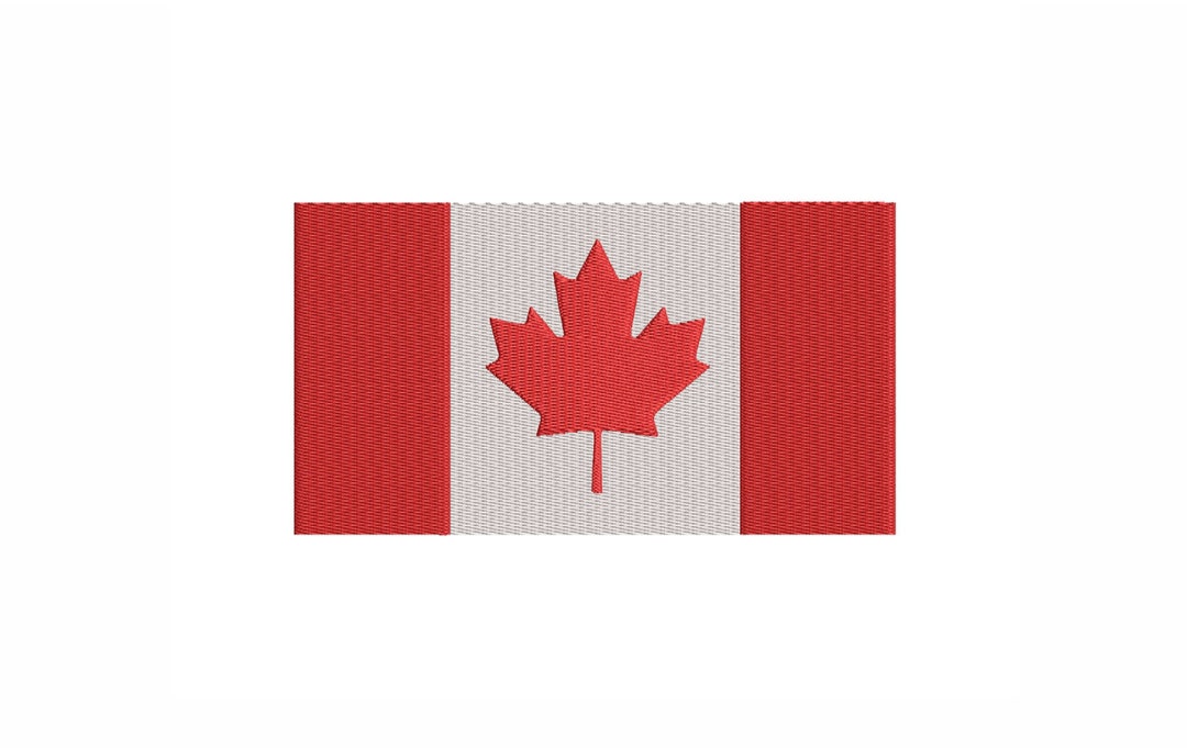 Canada Flag Machine Embroidery Design. 5 Sizes - Etsy