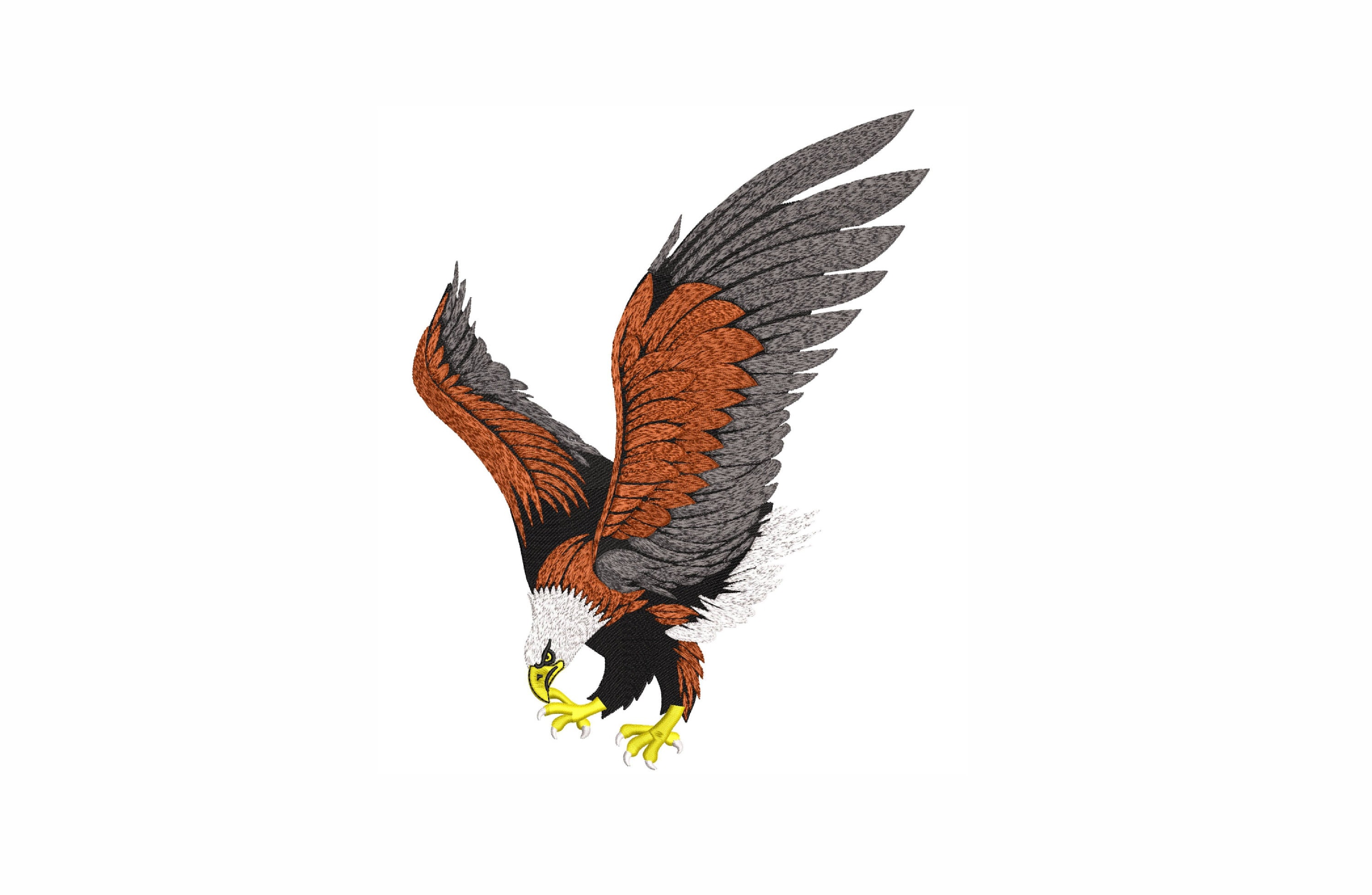 Bald Eagle Machine Embroidery Design. 7 Sizes. Bird Embroidery Design ...