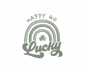 Lucky Machine Embroidery Design. 4 Sizes. St. Patrick's Embroidery ...