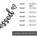 Curved Blessed Machine Embroidery Design. 6 Sizes. Blessed Collar ...