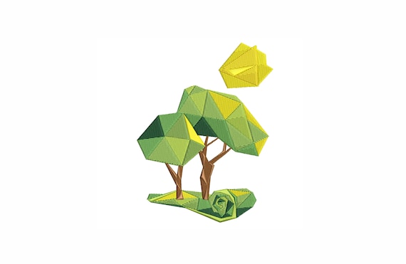 Tree Machine Embroidery Design. 5 Sizes - Etsy
