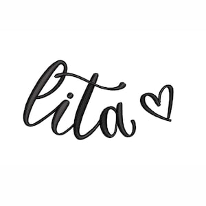 Curved Lita Machine Embroidery Design. 4 Sizes. Lita Collar Embroidery ...