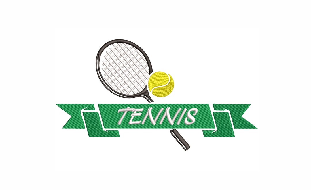 Tennis Machine Embroidery Design. 7 Sizes. Sport Embroidery Design - Etsy