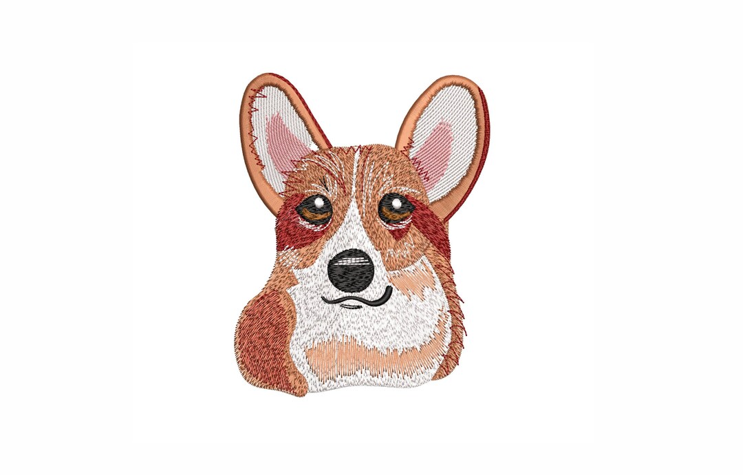 Corgi Machine Embroidery Design. 4 Sizes. Dog Embroidery Design - Etsy