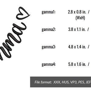 Gamma Curved Machine Embroidery Design. 4 Sizes. Gamma Collar ...