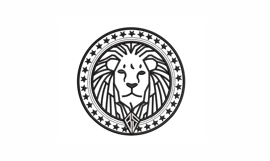 Lion Machine Embroidery Design. 3 Sizes. Logo Embroidery Design - Etsy