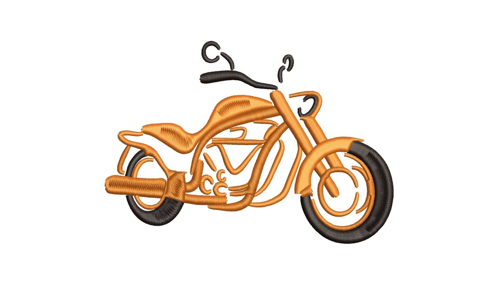 Motorbike Machine Embroidery Design. 5 Sizes. Moto Embroidery Design - Etsy
