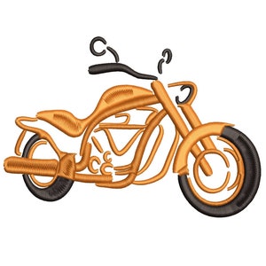 Motorbike Machine Embroidery Design. 5 Sizes. Moto Embroidery Design - Etsy