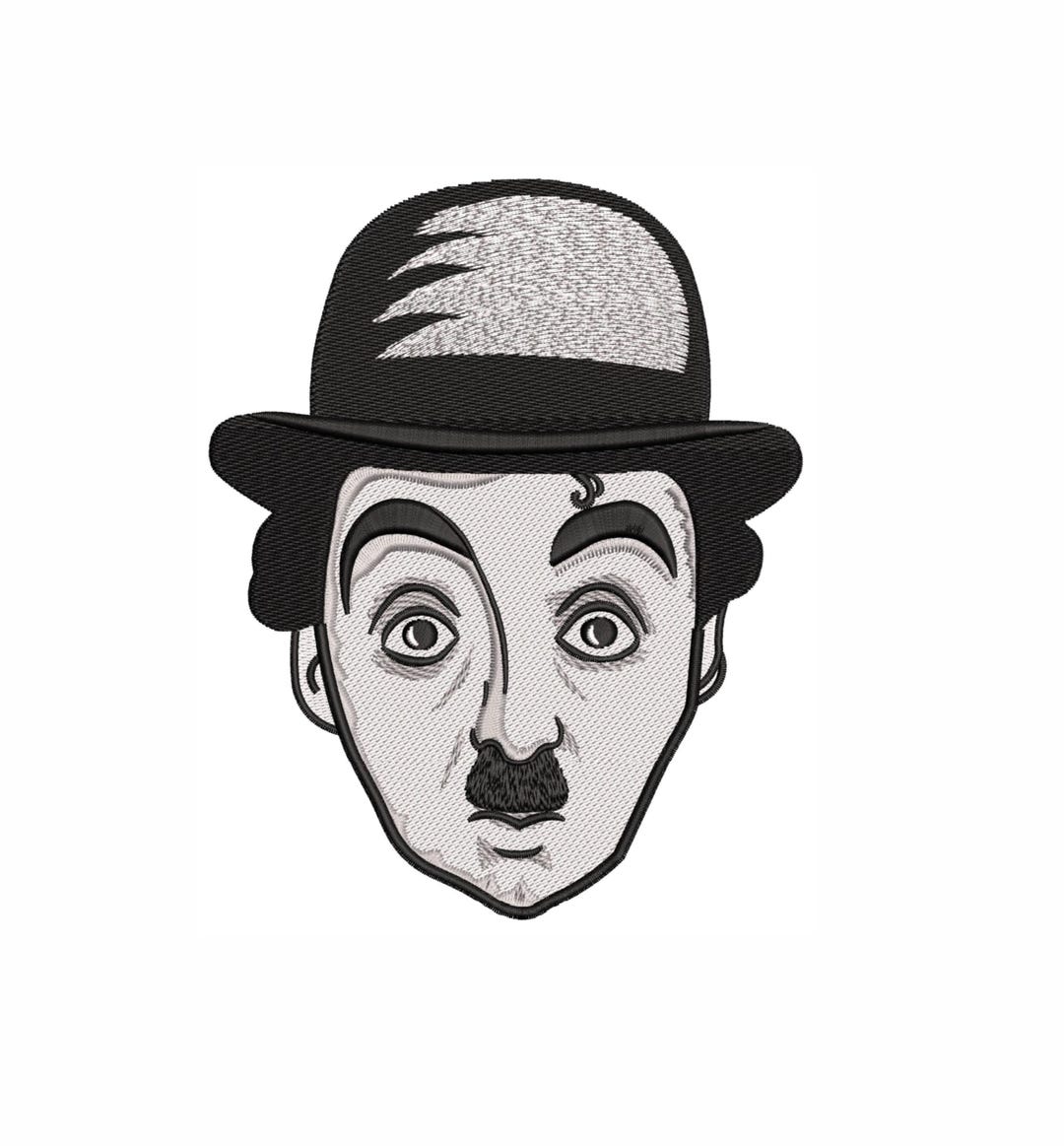 Charlie Chaplin Machine Embroidery Design. 4 Sizes. Actor Embroidery ...