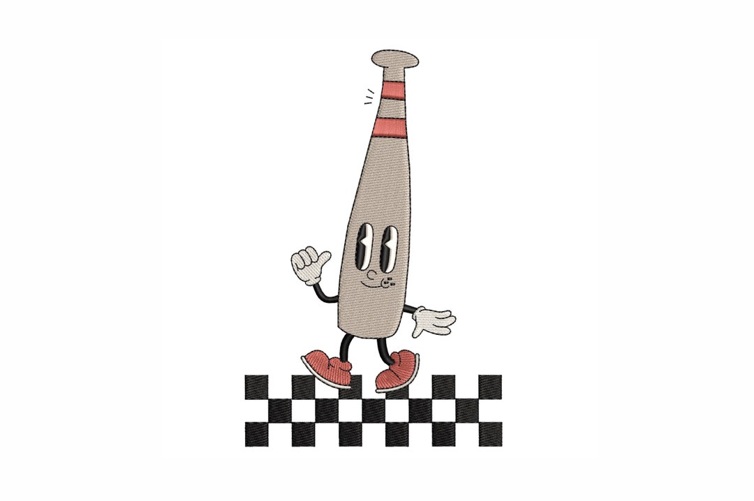 Baseball Bat Machine Embroidery Design. 4 Sizes. Sports Embroidery ...