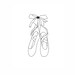 Pointe Shoe Machine Embroidery Design. 5 Sizes. Ballet Embroidery ...