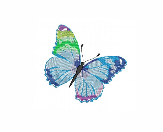 Butterfly Machine Embroidery Design. 4 Sizes. Insect - Etsy