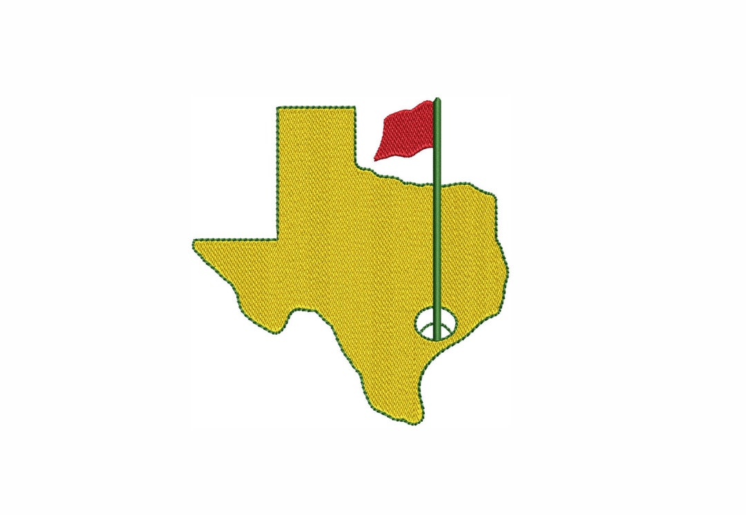 Texas Golf Machine Embroidery Design. 5 Sizes. Sports Embroidery Design ...