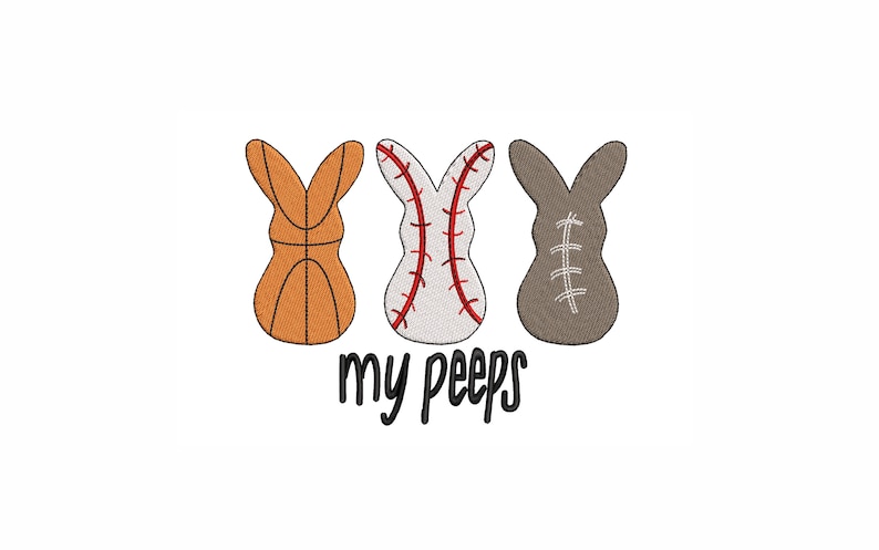 Easter Bunny Machine Embroidery Design. 4 Sizes. Easter Sports ...