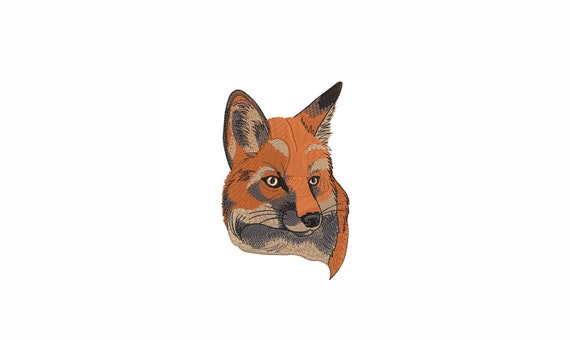 Fox Machine Embroidery Design. 4 Sizes. Animal Embroidery - Etsy