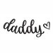 Daddy Curved Collar Machine Embroidery Design. 5 Sizes. Daddy Collar ...