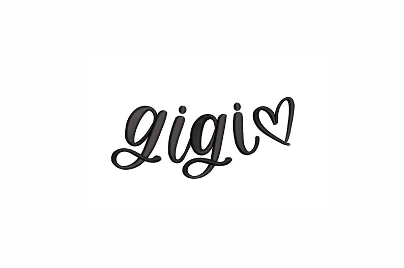 Curved Gigi Machine Embroidery Design. 4 Sizes. Grandma Collar ...