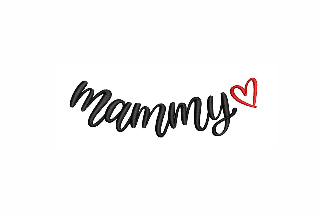 Curved Mammy Machine Embroidery Design. 4 Sizes. Mammy Collar ...
