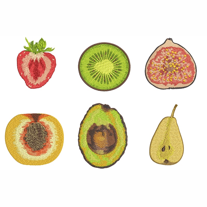 Food Embroidery - Etsy