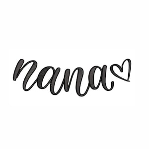 Curved Nana Machine Embroidery Design. 4 Sizes. Collar Nana Embroidery ...
