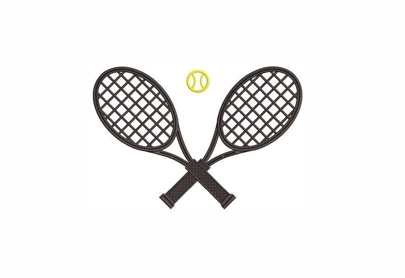 Tennis Rackets Machine Embroidery Design. 9 Sizes. Sports - Etsy
