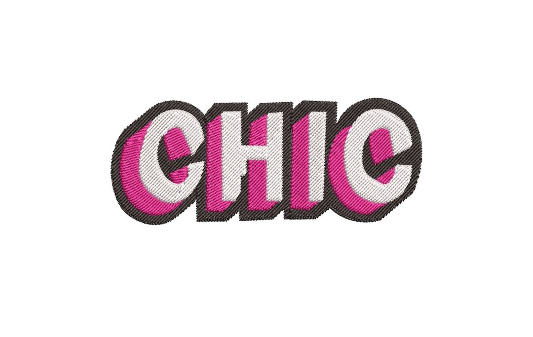 Chic Machine Embroidery Design. 4 Sizes. Fashion Embroidery File - Etsy