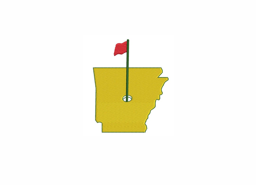 Arkansas Golf Machine Embroidery Design. 7 Sizes. Sports Embroidery ...