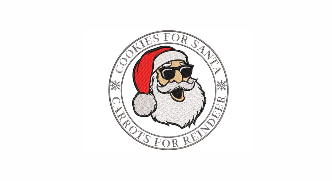 Santa Claus Machine Embroidery Design. Christmas Joke Embroidery Design ...