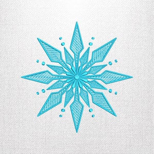 Snowflake Machine Embroidery Design. 5 Sizes. Christmas Embroidery ...