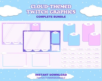 Cloud-themed Twitch Panels - Etsy