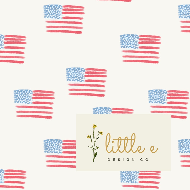 USA Patriotic Seamless File, American Flag Digital Paper, Simple 4th of July Aesthetic Design ...