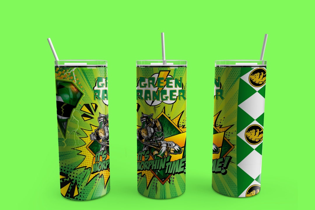 Green Power Ranger 90s 20oz Skinny Tumbler - Etsy
