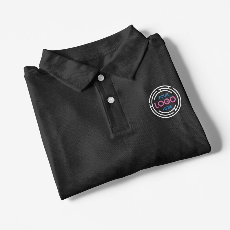 Embroidered Polo Custom Logo Polo Shirt Embroidery Logo - Etsy