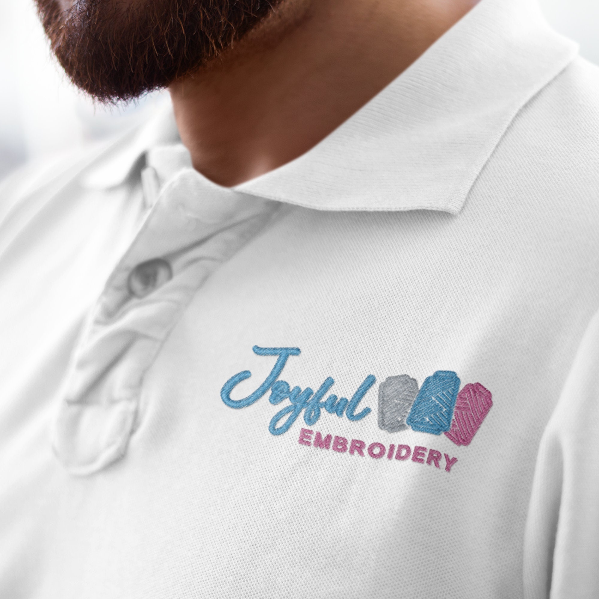 Embroidered Polo Custom Logo Polo Shirt Embroidery Logo - Etsy