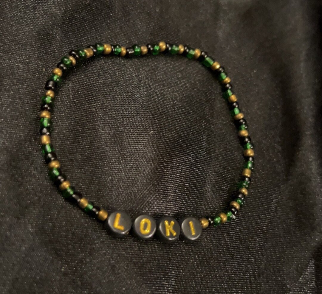 Loki Marvel Character Beaded Bracelet - Etsy