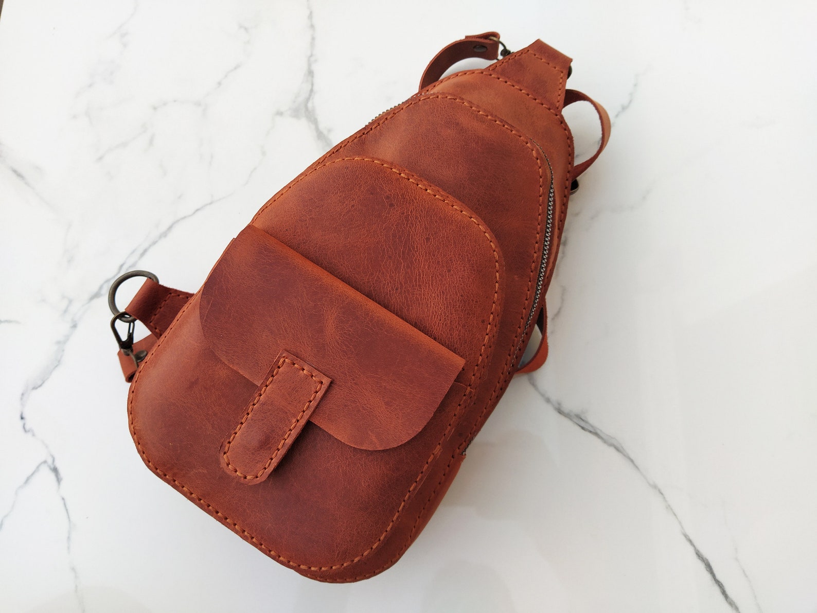 Leather Unisex Sling Bag PDF Pattern DIY Backpack Pattern - Etsy