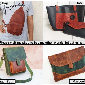 Retro Leather Fanny Pack Pdf Pattern, Leather Crossbody Bag Pattern, Hip Bag Pattern, Bum Bag ...