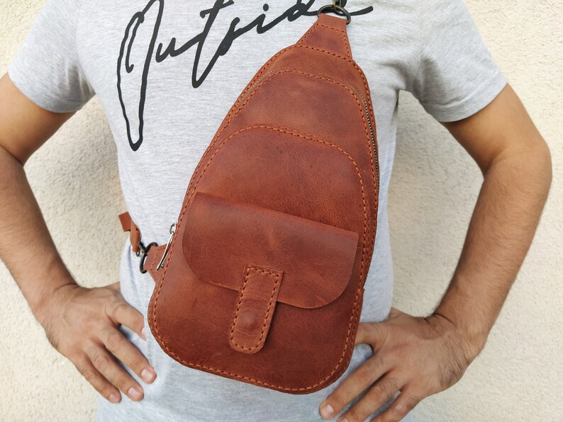 Leather Unisex Sling Bag PDF Pattern DIY Backpack Pattern - Etsy