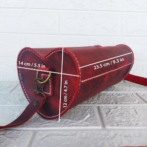 Leather Cylindrical Heart Bag Pattern, Heart Shaped Purse Template - Etsy