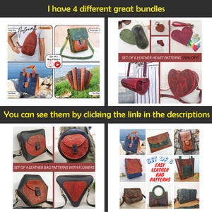 12 in 1 Leather Wallet Patterns Set With Extra Gifts, Leather Card ...