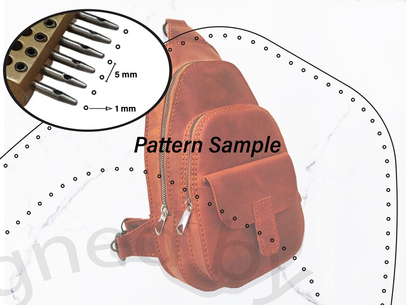 Leather Unisex Sling Bag PDF Pattern DIY Backpack Pattern - Etsy