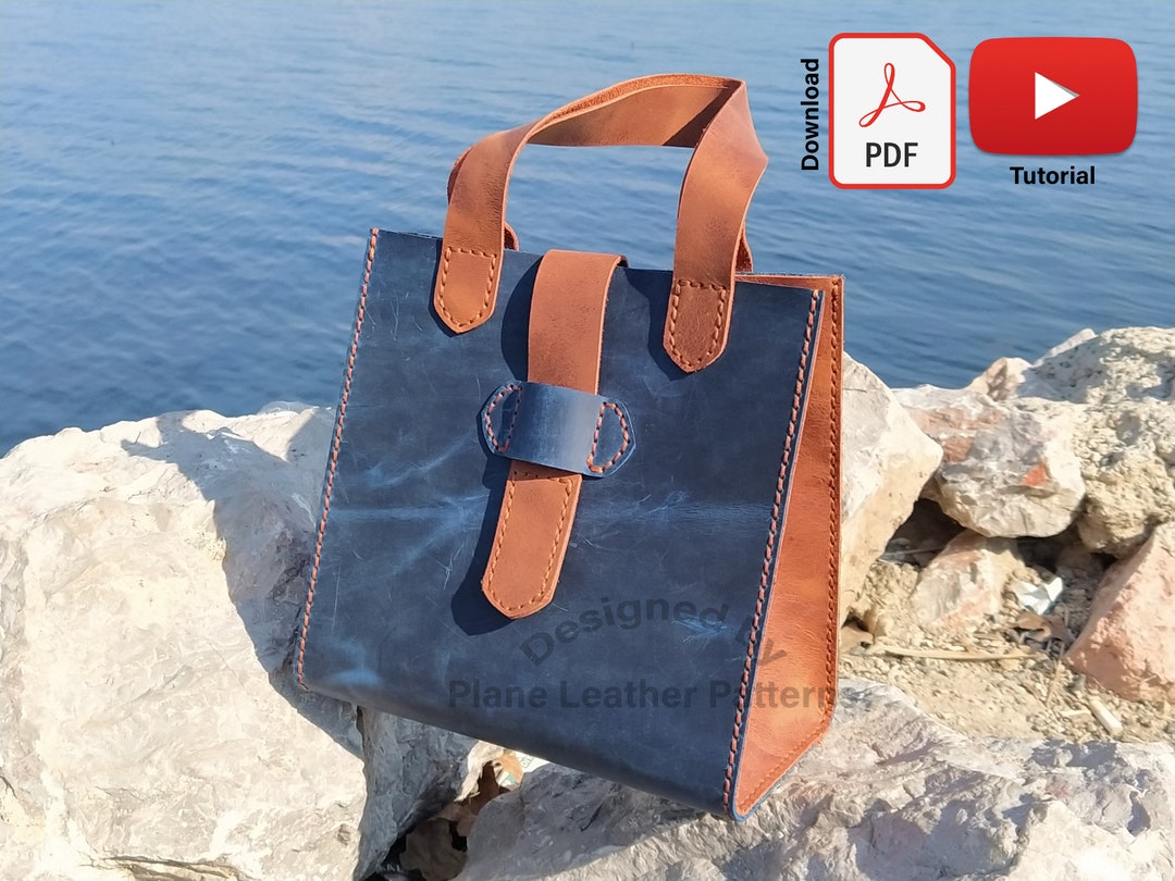 Leather PDF Pattern for Small Handbag, Leather Digital Patterns for ...