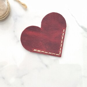 Cute Leather Heart Bookmark Template, How to Make Leather Bookmark ...