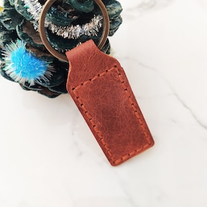Making a Rectangle Leather Keychain With Pdf Pattern, Digital Pdf ...