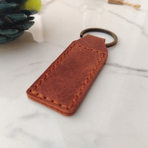Making a Rectangle Leather Keychain With Pdf Pattern, Digital Pdf ...