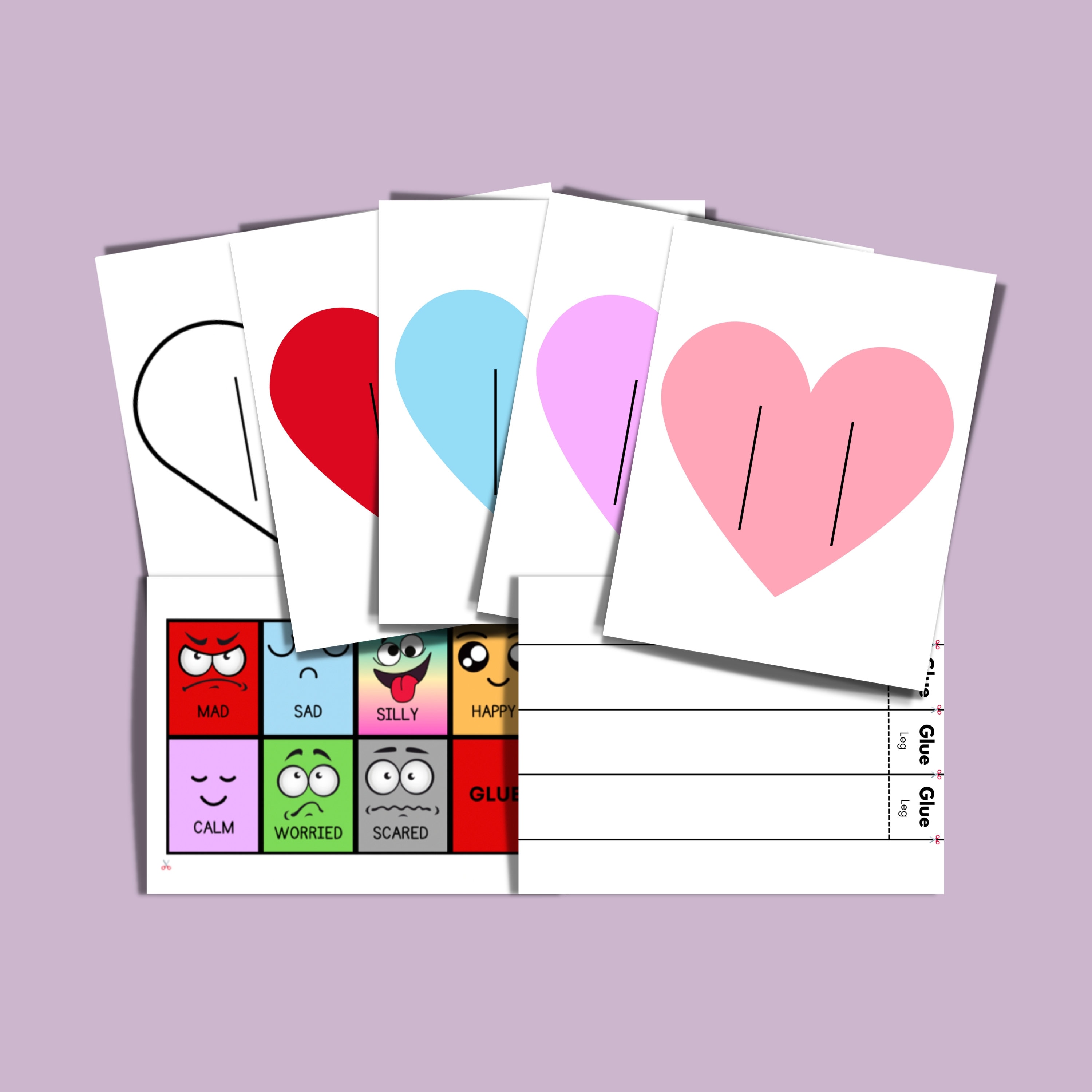 Emotions of the Heart Valentine Activity - Etsy
